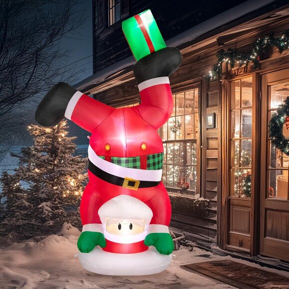 Holiday | New 8ft Christmas Inflatable Outdoor Decorations Santa Claus ...